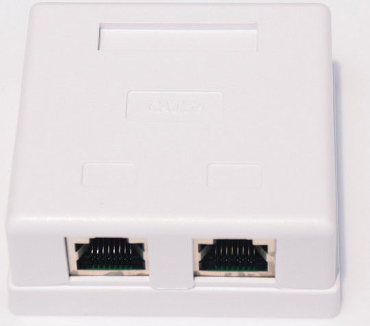 2 Port Network Wall Outlet Socket Surface Mount Box RJ45 CAT5E CAT6 ...