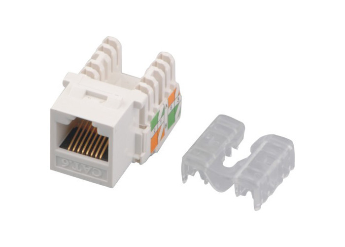 Home Network Cat6 RJ45 keystone jack IDC CE 8P8C Golden Pin modular ...